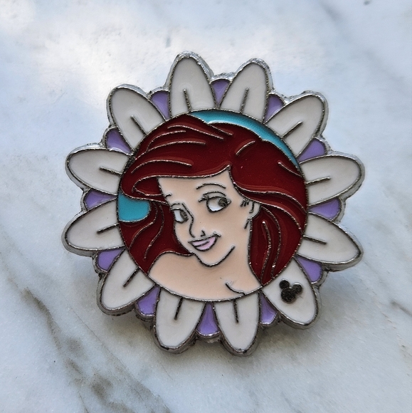 Disney | Jewelry | Ariel From The Little Mermaid Flower Disney Pin ...